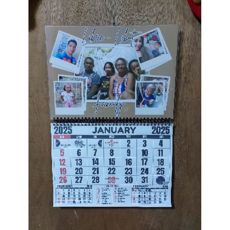a3 size customized laminated calendar | Shopee Philippines