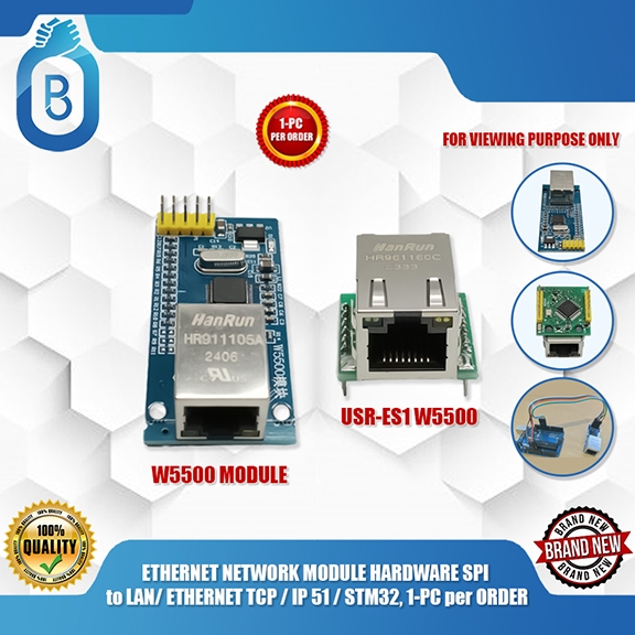 ETHERNET NETWORK MODULE HARDWARE SPI to LAN/ ETHERNET TCP / IP 51 / STM32, 1-PC per ORDER ...