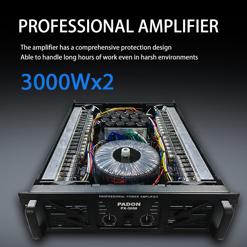 Padon Professional Two Channel Amplifier, High Power, Class H, 129V Professional audio ...