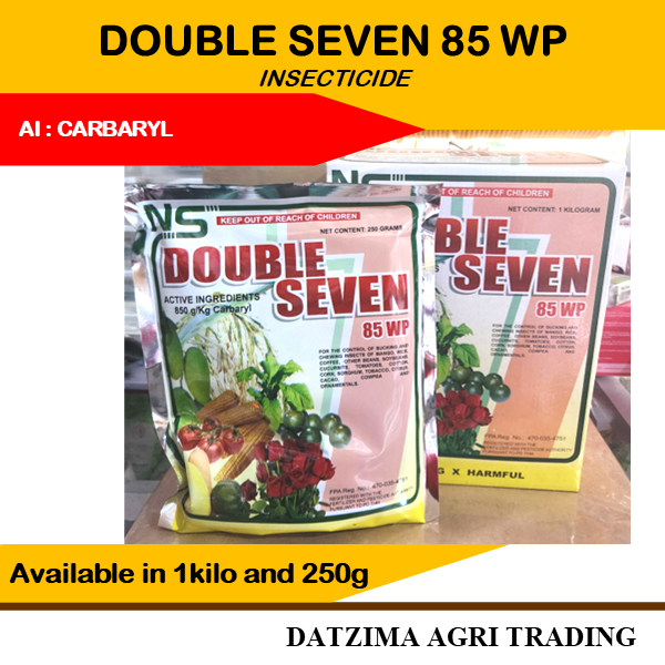 DOUBLE SEVEN 85 WP CARBARYL INSECTICIDE 1KILO / 100G | Shopee Philippines
