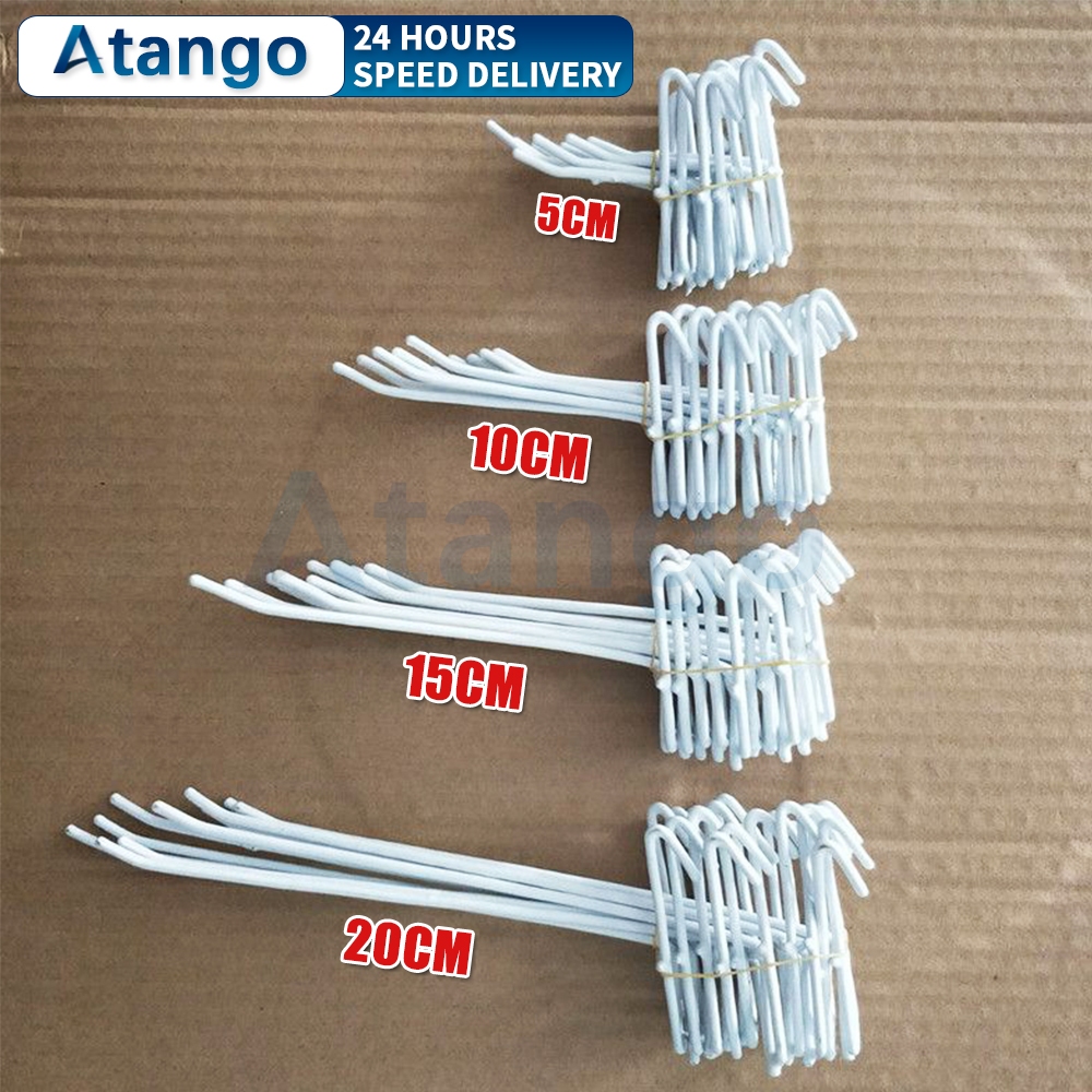 10pcs Heavy Duty White Screen Hooks | For Grid Wall Wire Mesh Hanging ...