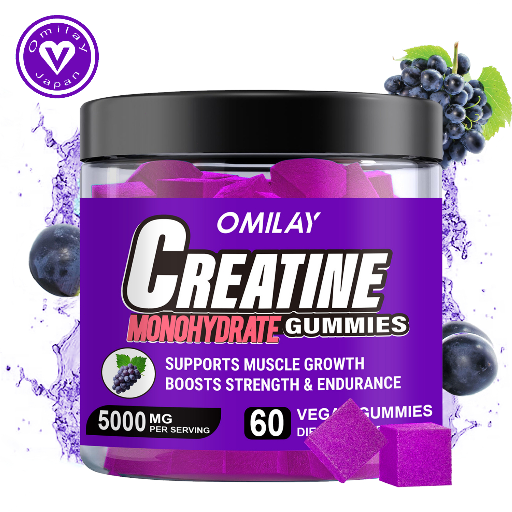 Omilay Creatine Gummies 5000 MG for Men Women Pre Workout for Muscle ...