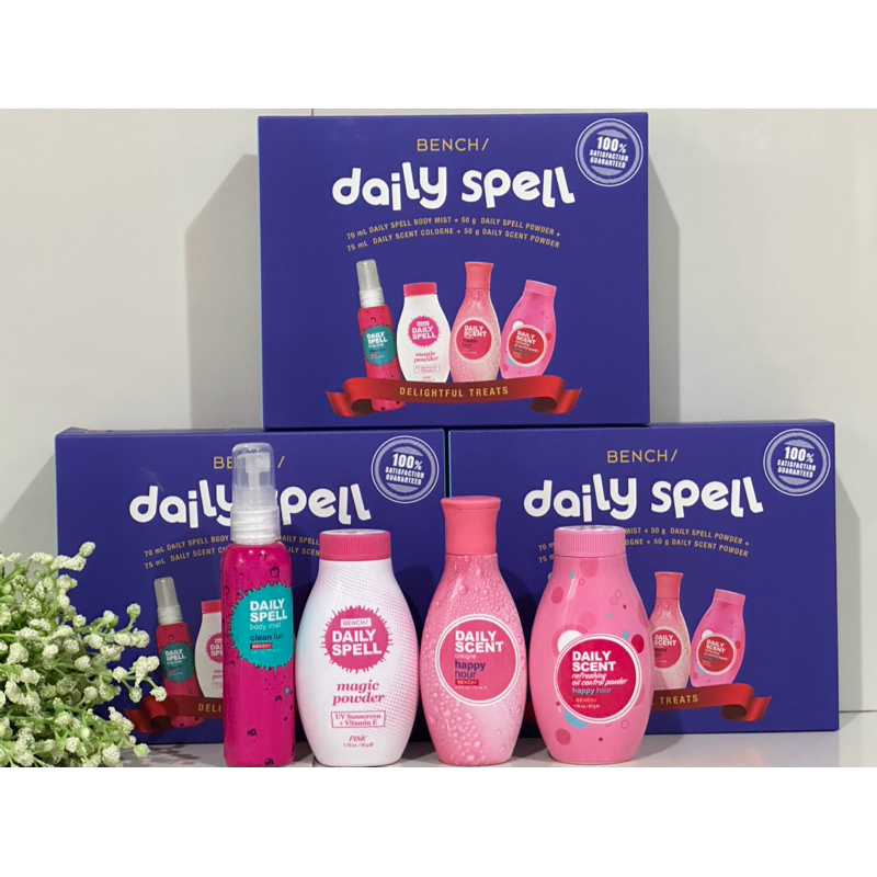 BENCH DAILY SPELL GIFT PACK COLOGNES & POWDER | Shopee Philippines