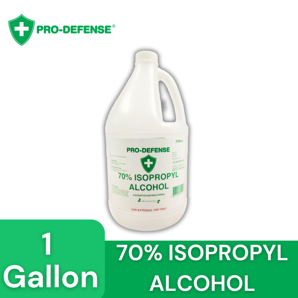 Pro-Defense Pharma-Grade 70% Isopropyl Alcohol Round 1 Gallon (3785ml ...