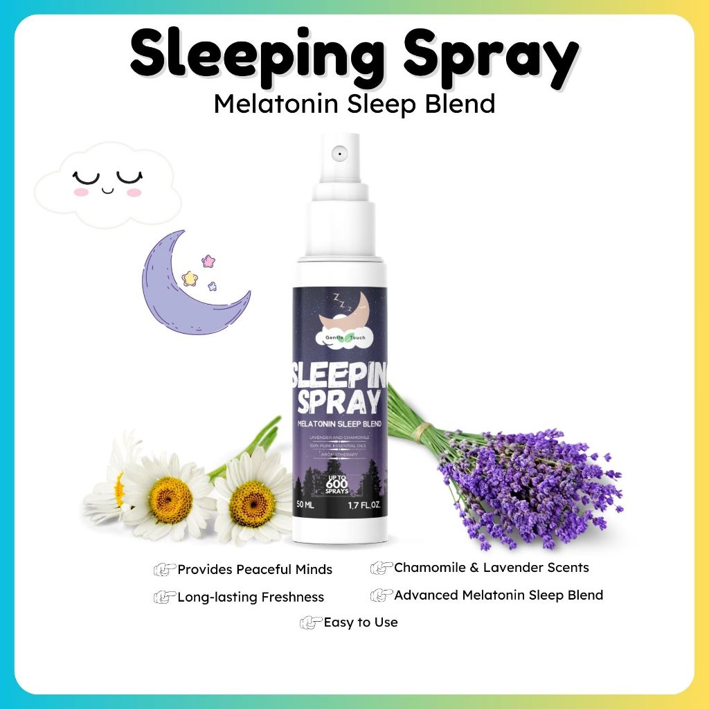 Gentle Touch | Sleeping Spray 50ml Sleep Mist Spray for Body & Pillow ...