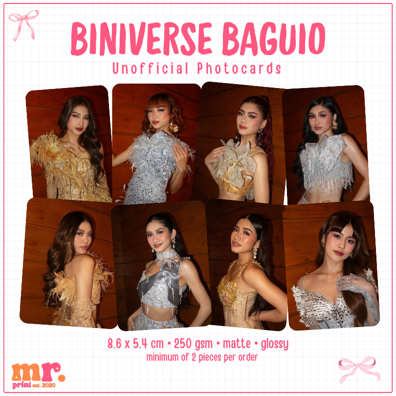 BINIVERSE BAGUIO VOL 1 PHOTOCARD BINIVERSE BLOOMS MATTE AND GLOSSY ...