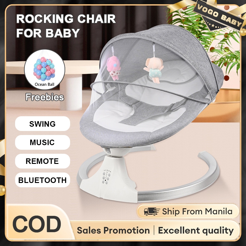 【Free balls】Baby electric rocking chair newborn baby rocking chair ...
