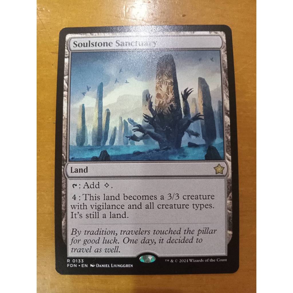 MTG Soulstone Sanctuary Rare FDN Foundations Magic the Gathering ENG | Shopee Philippines