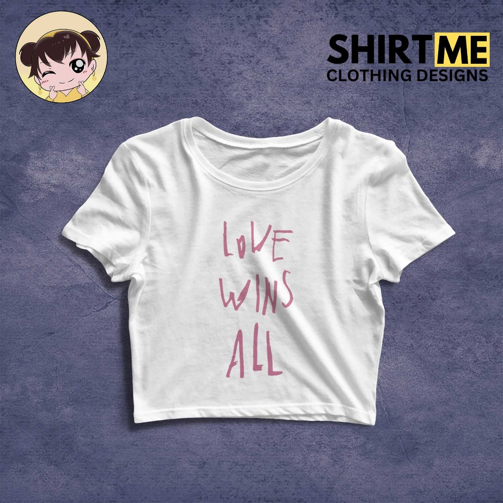 IU Love Wins All Crop Top Women Korean Tops Cotton Spandex ShirtMe Clothing | Shopee Philippines