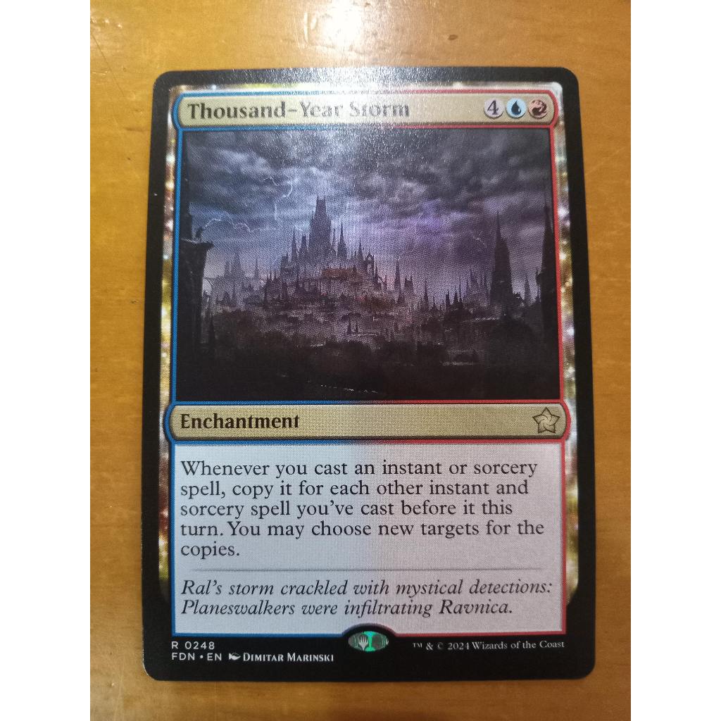 MTG Thousand-Year Storm Rare FDN Foundations Magic the Gathering ENG ...