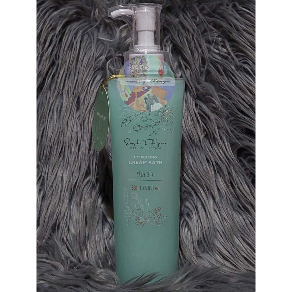 SIMPLE INDULGENCE-HYDRATING CREAM BATH, SHEER BLISS 800ML (BB:MAY2027 ...