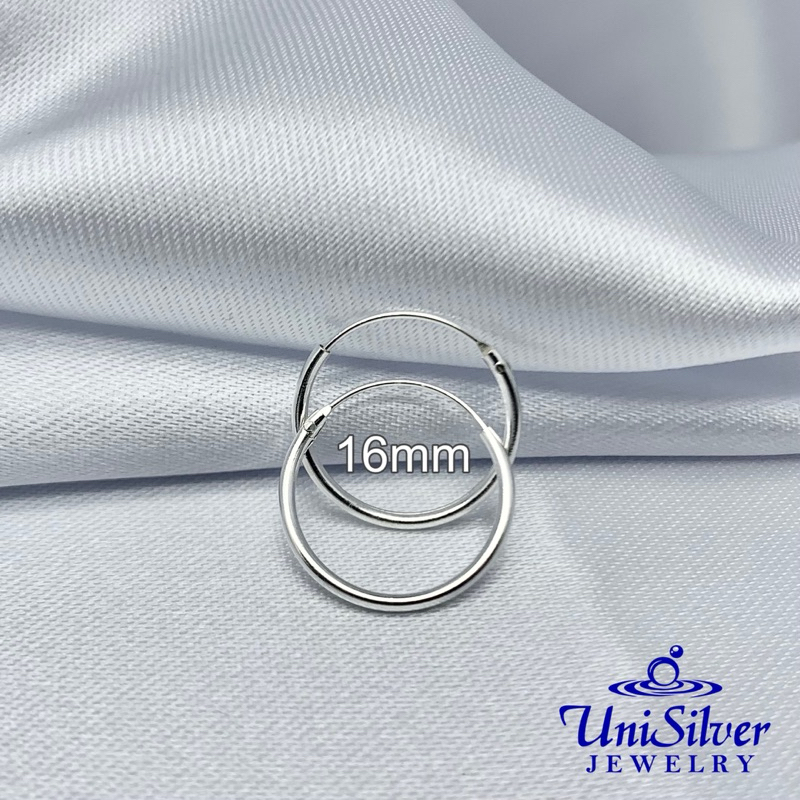 Unisilver 925 Sterling 14x16MM Hoop Earring (LE016-1002) | Shopee ...