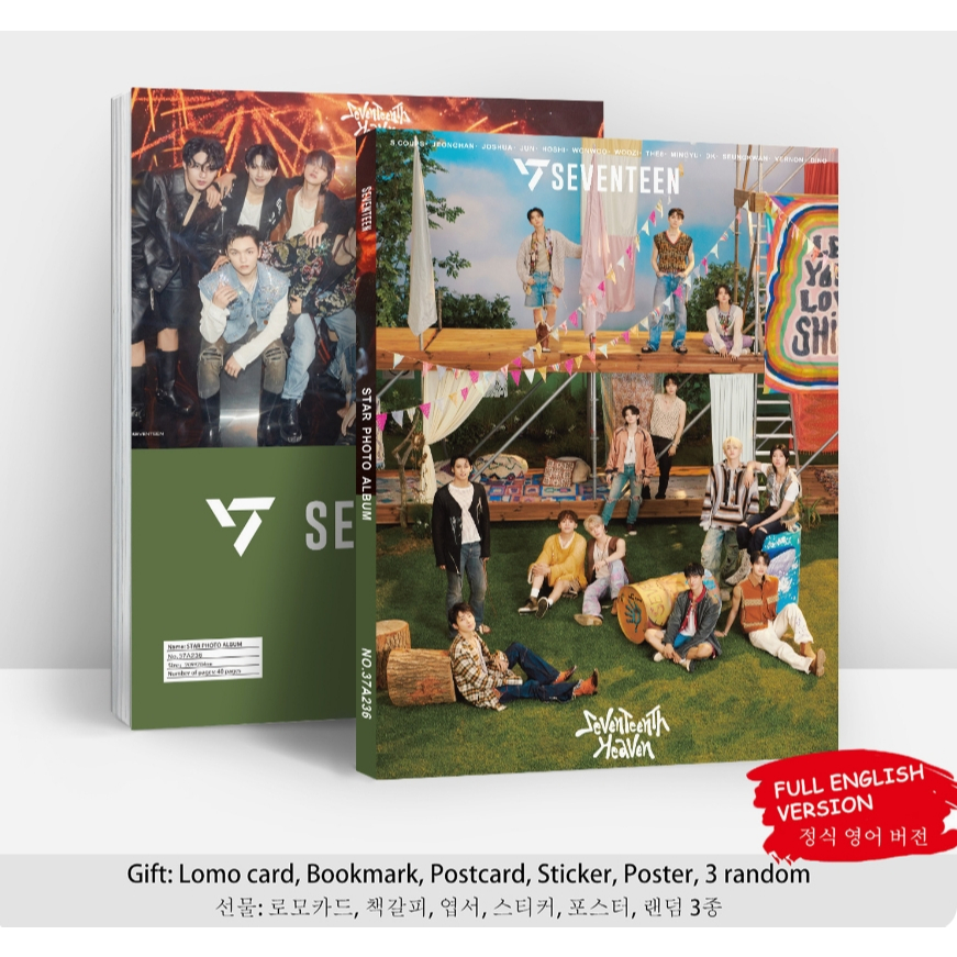 SEVENTEEN Album Korean KPOP Exquisite Album Carat ver With FREE Gift 21 ...