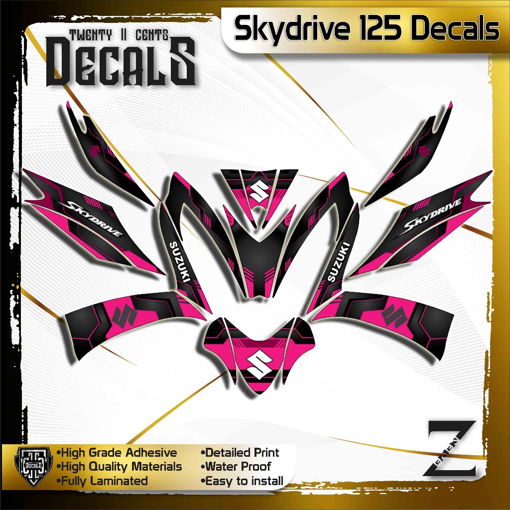Suzuki Skydrive 125 Decals High-Quality Stickers | Shopee Philippines