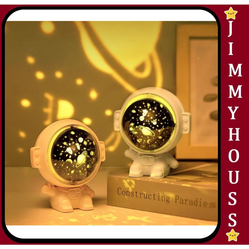 Astronaut Starry Sky Projector Lamp Galaxy Night Light for Bedroom KIDS ...