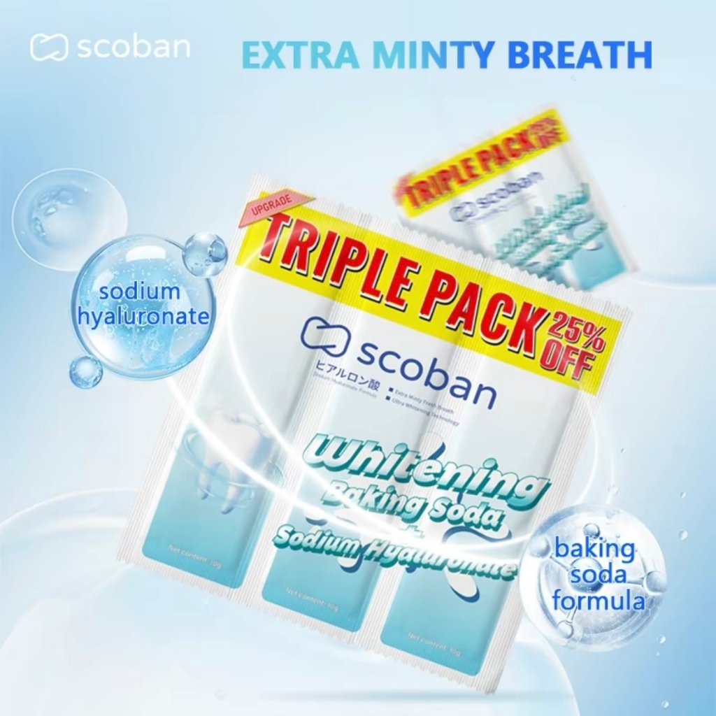 SCOBAN Japanese Whitening Toothpaste Sachet 3*10g | Shopee Philippines