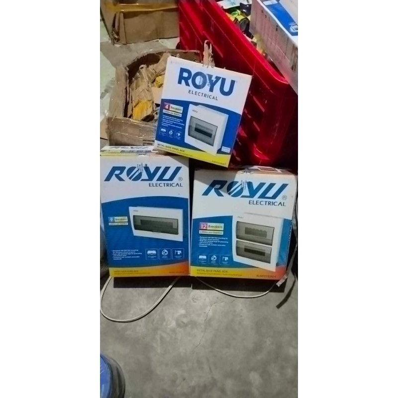 royu panel box rail type for miniture circuit breakers metal base flush ...