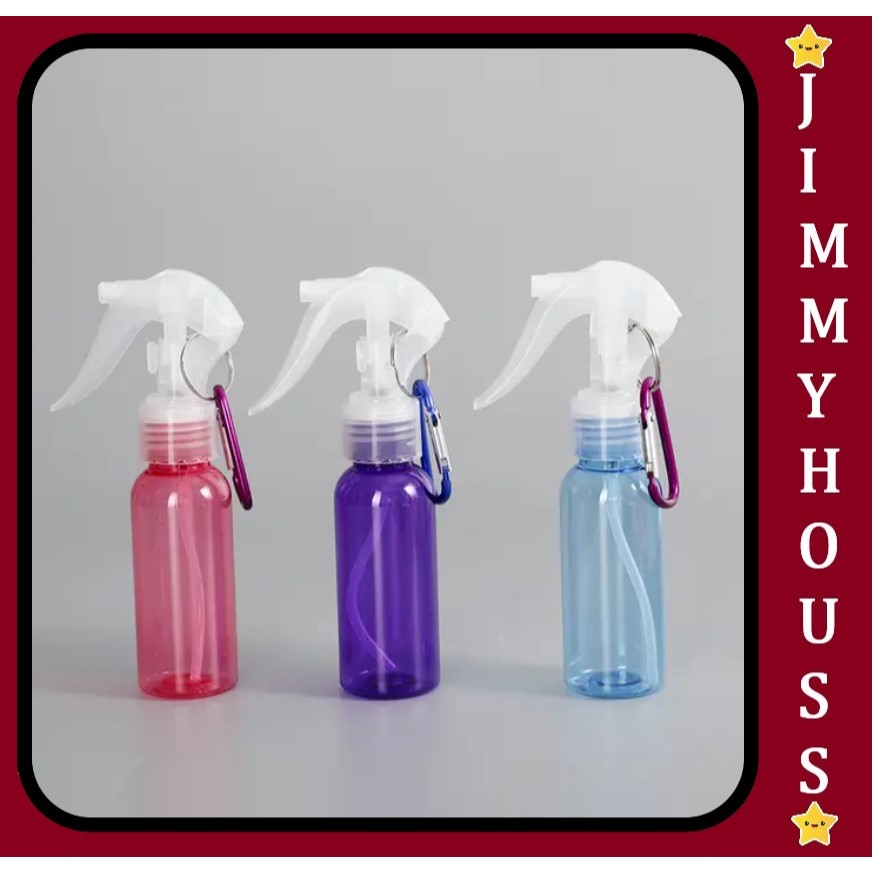 (1PC) 60ML Transparent Trigger Alcohol Spray Bottle white sprayer with ...