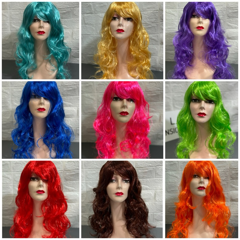 Long Wigs Party Colored Wigs | Shopee Philippines