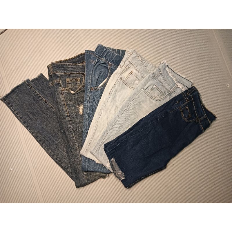 Tattered Jeans (Flare/Mom Jeans,SlimFit/Skinny) | Shopee Philippines
