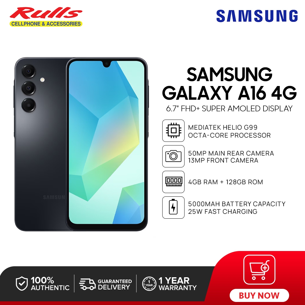 Samsung Galaxy A16 4G Smartphone | 4GB+128GB | Helio G99 Processor ...