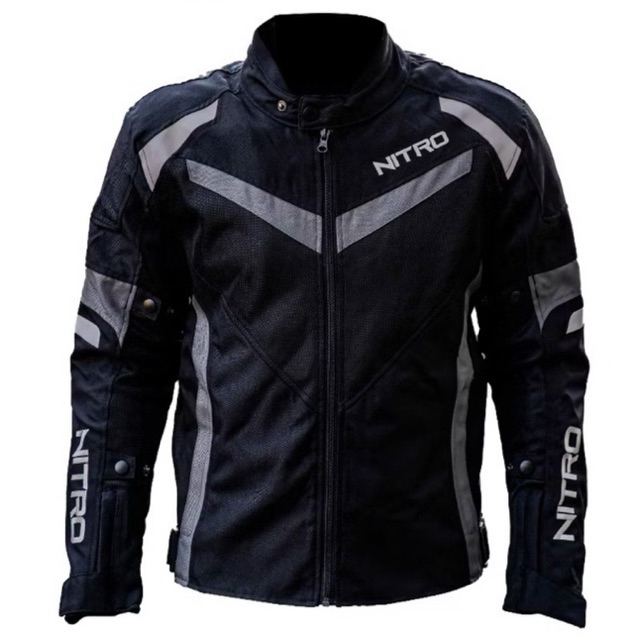 NITRO RIDING JACKET JK-118 BLACK BLACK | Shopee Philippines