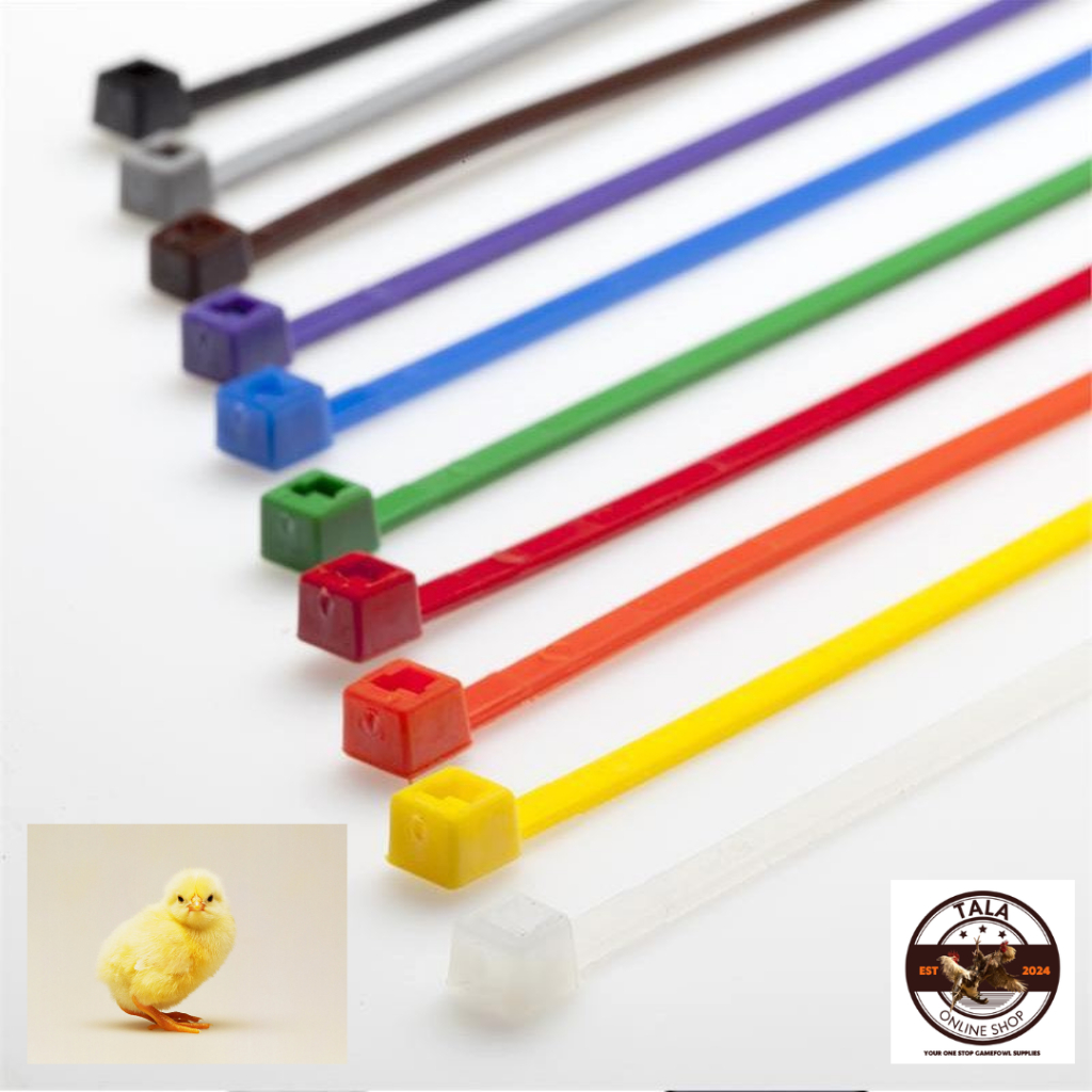 100 pcs Nylon Cable Tie for marking/identifical Gamefowl/Manok | Shopee ...