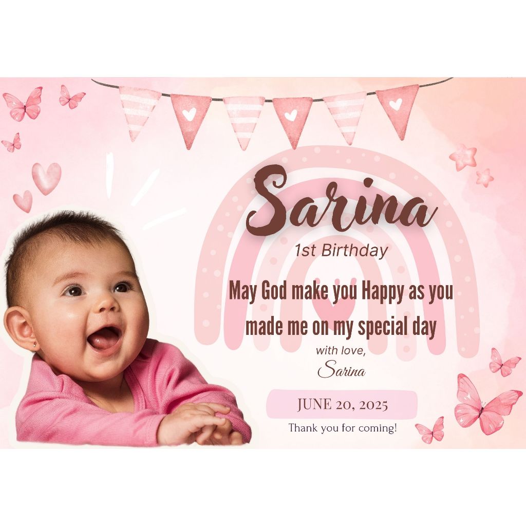 Personalized Ref Magnet Souvenirs in ATM SIZE PINK THEME | Shopee ...