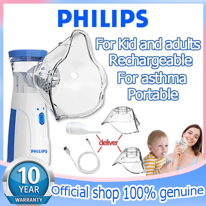 PHILIPS Nebulizer Rechargeable Portable In Hand Spray Inhaler ...