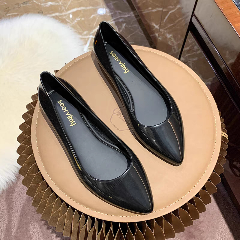 NEW pointy rubber shoes for school and officce for women's | Shopee ...