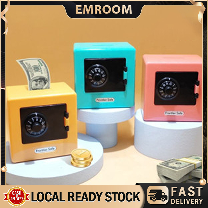 Kids Coin Saving Deposit Password Piggy Bank Retro Toys Banknote Code ...