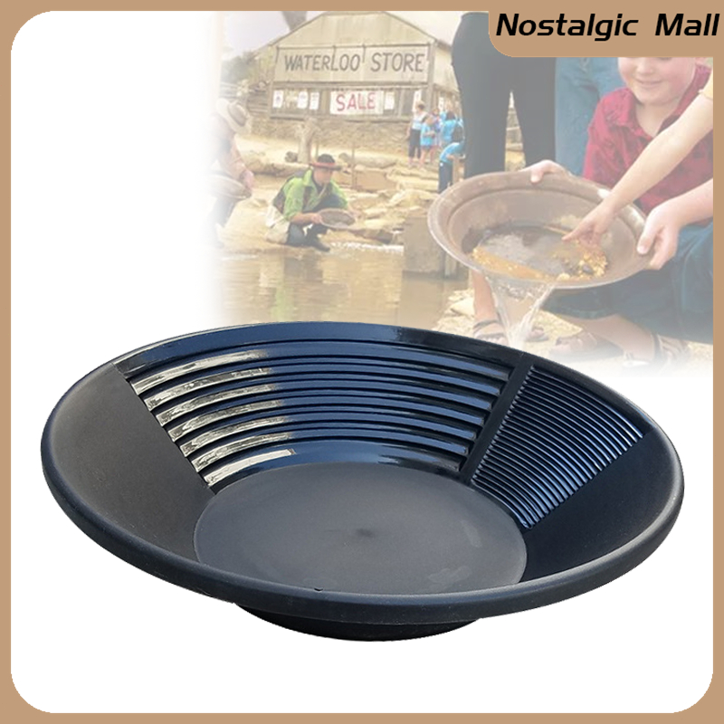 15inch Gold Panning Plate Manual Gold Pan Sifting Tray Gold Sieve Dish ...