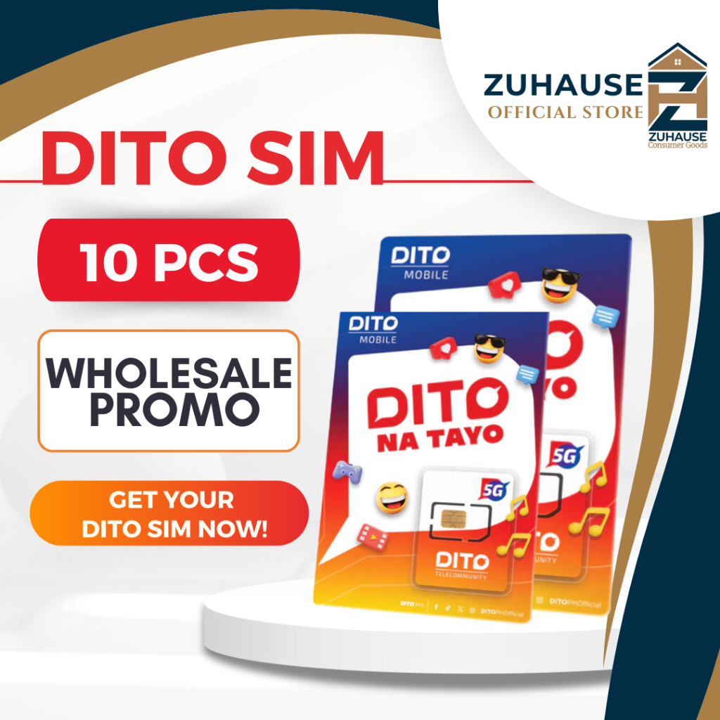 DITO SIM WHOLESALE 10PCS & 30PCS | Shopee Philippines