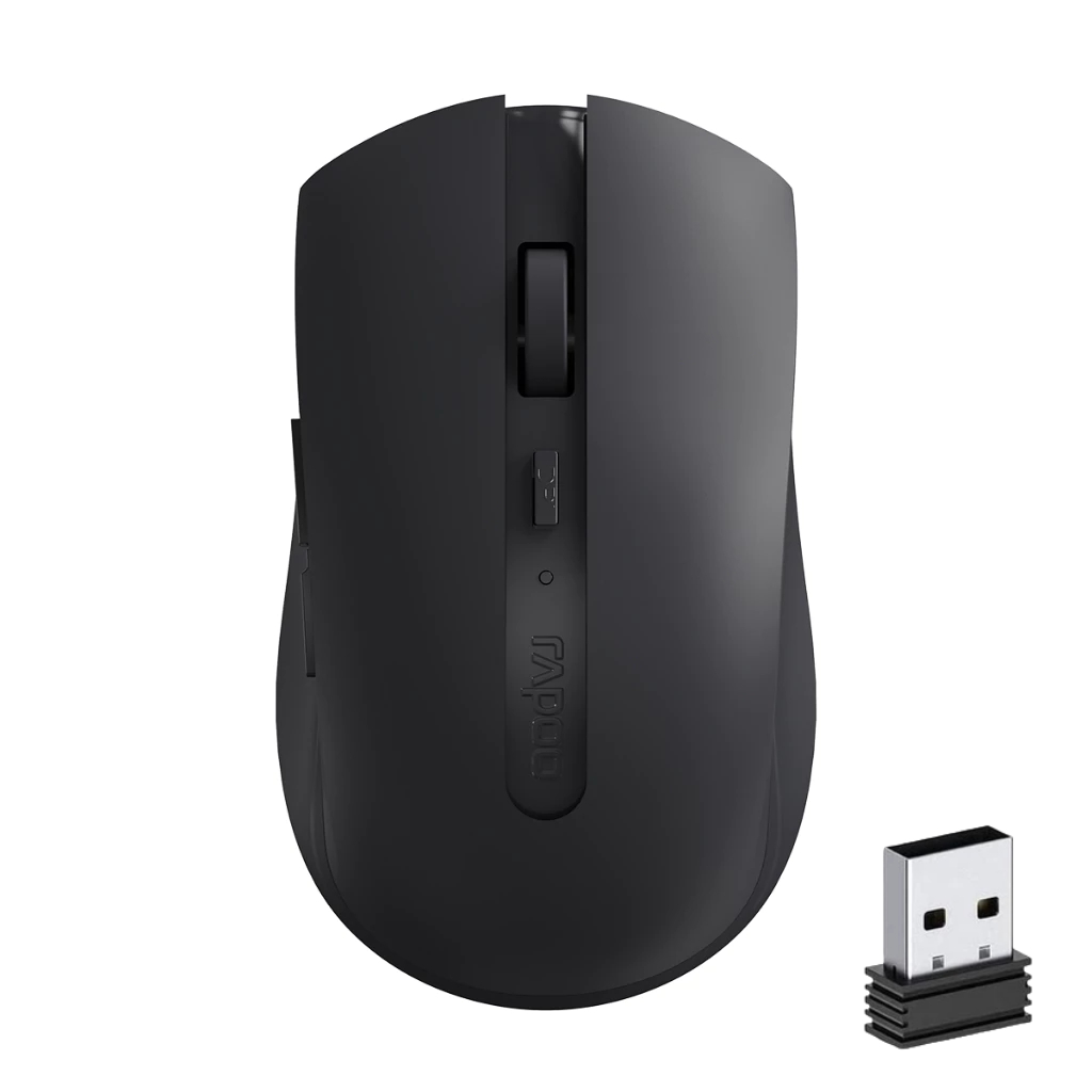 Rapoo M350 2.4G Wireless Mouse Ergonomic Design Office Silent Mouse DPI ...