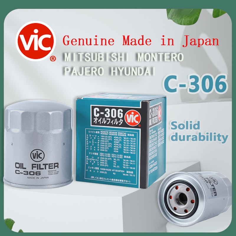 Original Vic Oil Filter C-306 Mitsubishi Montero,Adventure,Pajero,L200 ...