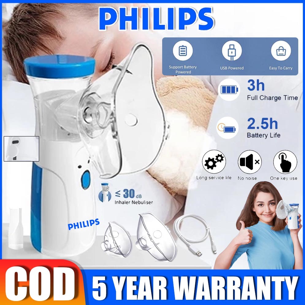 PHILIPS Portable Nebulizer New Upgradation Inhaler Spray Nebulizer ...