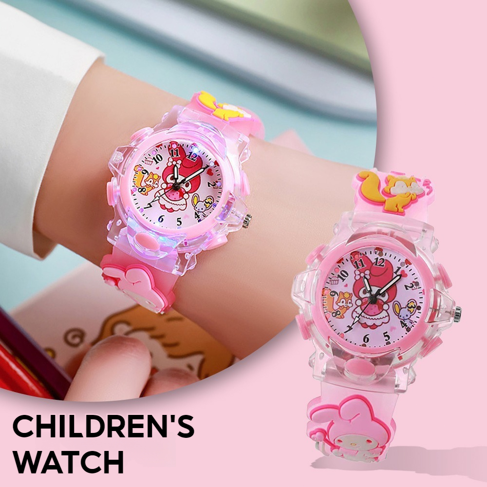 Kuromi Kids Watch with Flash Lights My Melody Led Light Watch Cute ...