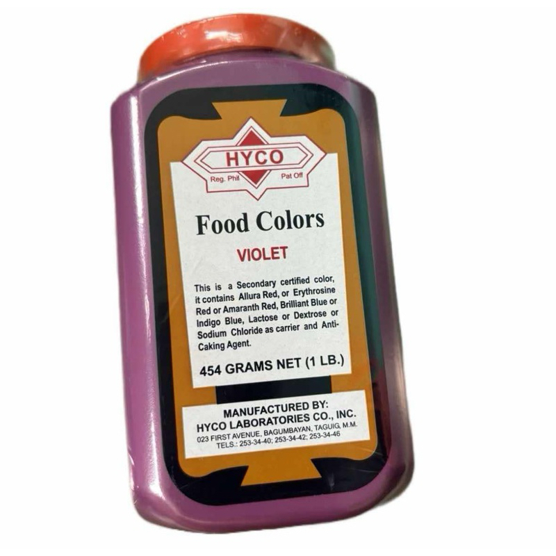 Hyco Food Color Violet 454g | Shopee Philippines