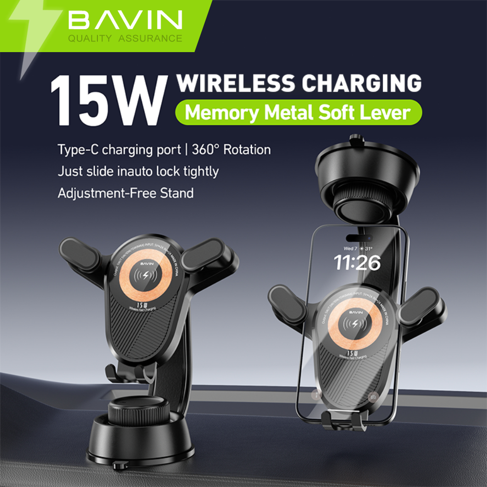 BAVIN PS71 15W Flexible Wireless Fast Charging Car Phone Holder for ...