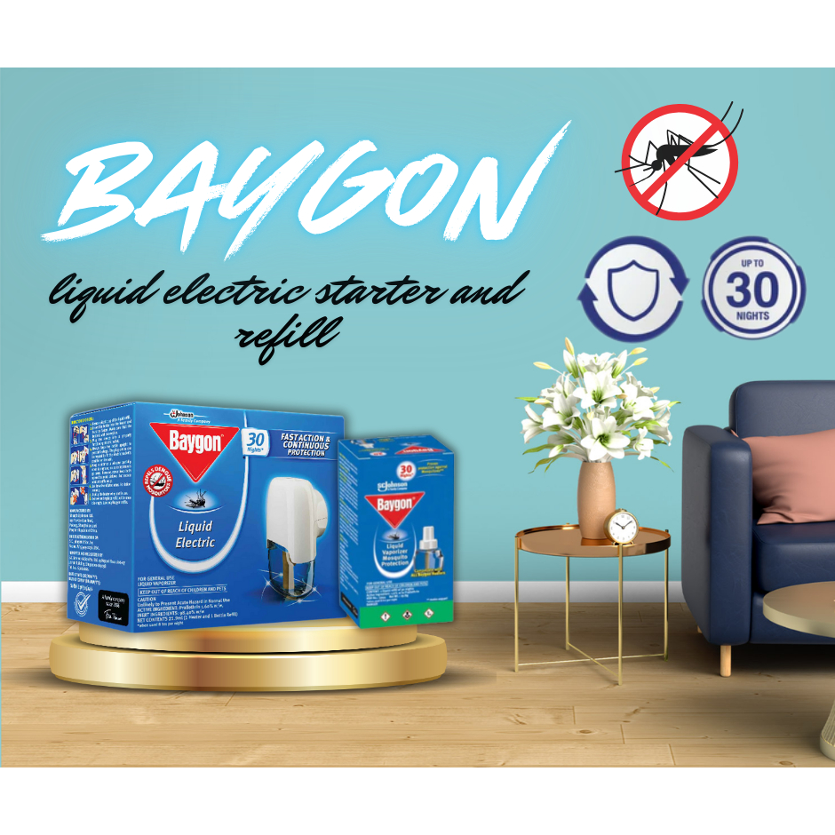 Baygon Liquid Vaporizer Electric Starter and Refill 19.8g | Shopee ...