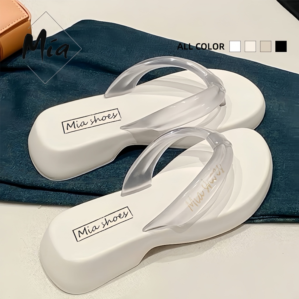 MIA Slippers for Women New Style Hyaline Strap Women's Slippers Outside ...