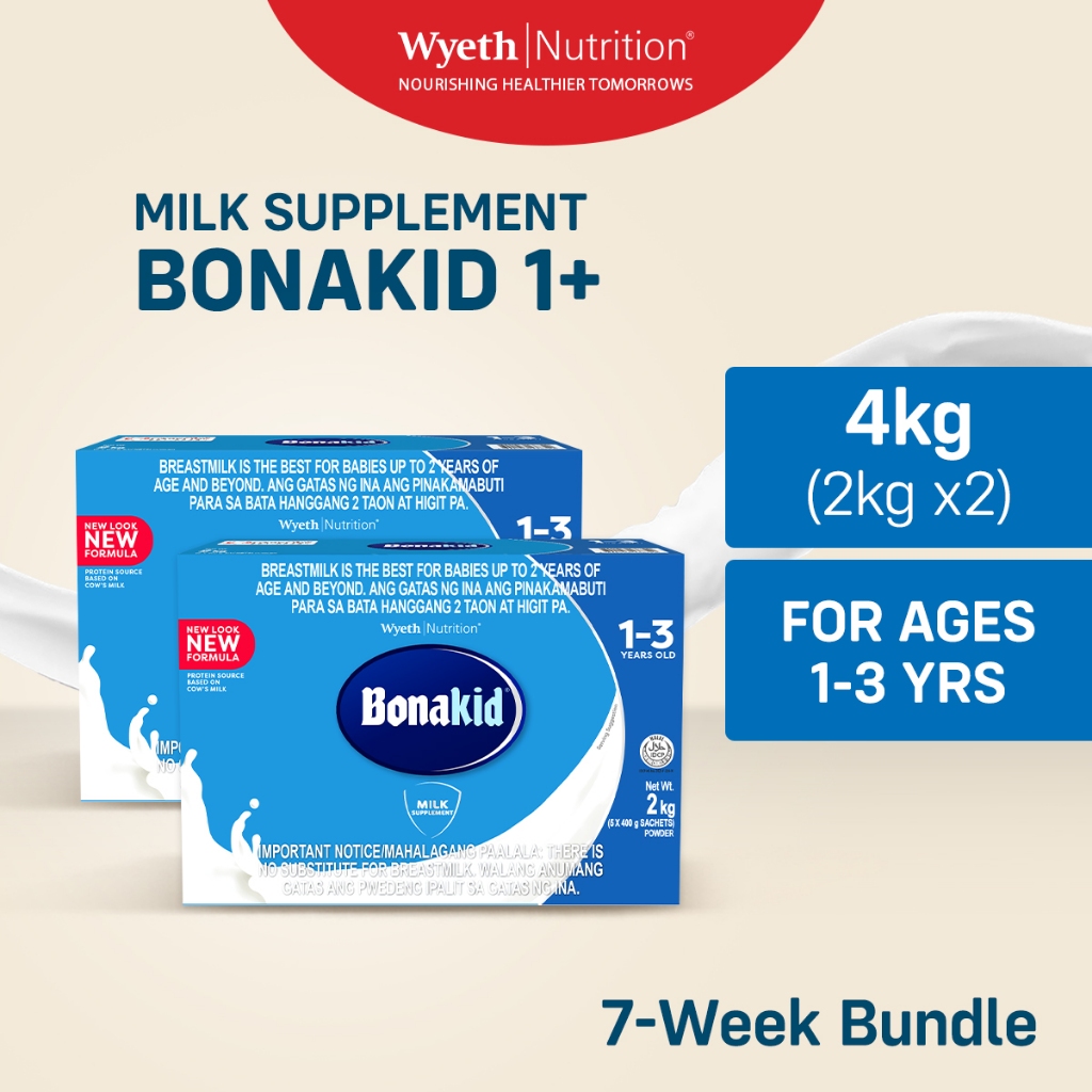 Bonakid Stage 3 Milk Supplement for Children 1 to 3 Years Old 2kg ...