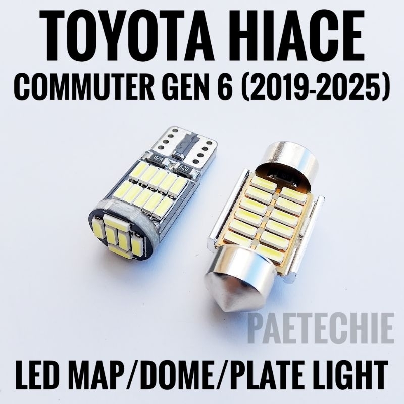 Toyota HiAce Commuter H300 LED Interior Light Dome Map Plate Trunk ...