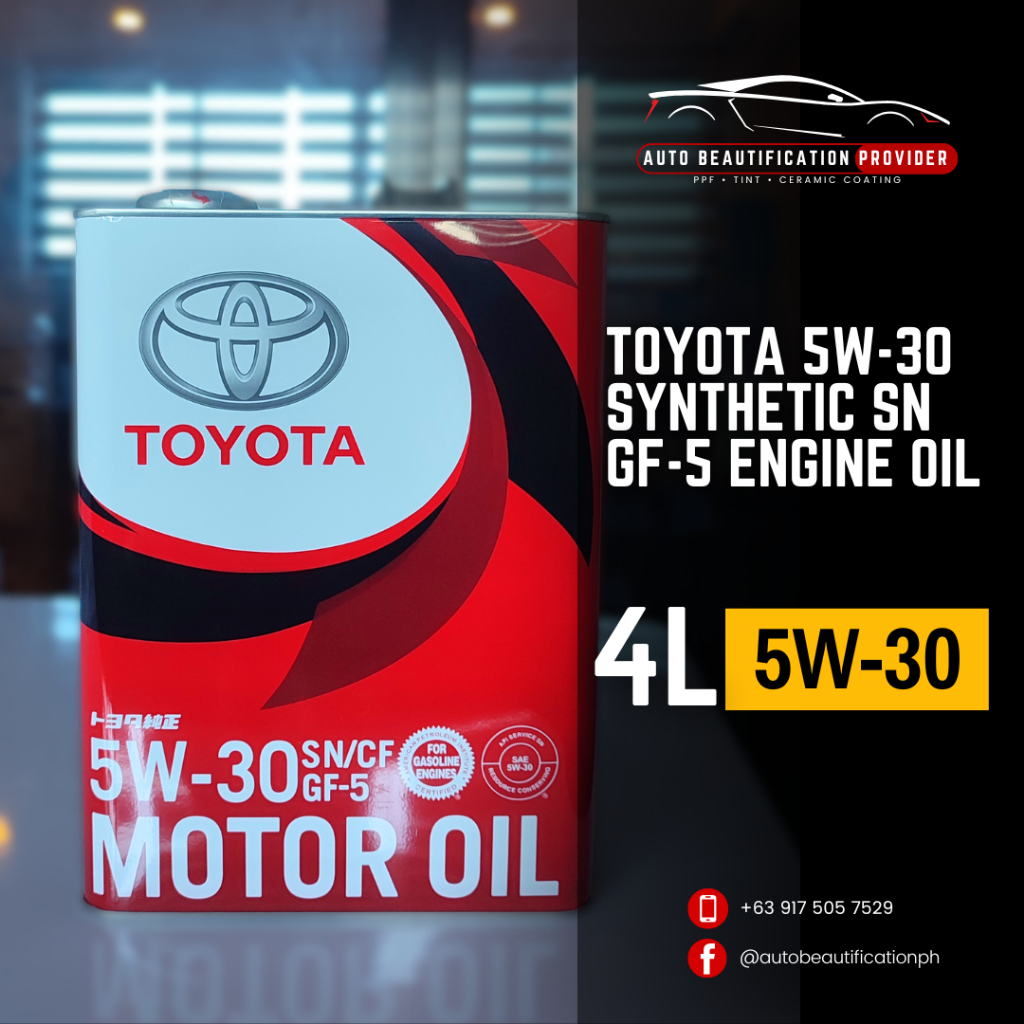 4LITERS Original Toyota 5W-30 Synthetic SN GF-5 Engine Oil Japan Made ...