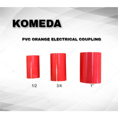 PVC ORANGE ELECTRICAL COUPLING PVC ORANGE FITTINGS 1/2 3/4 1 | Shopee ...