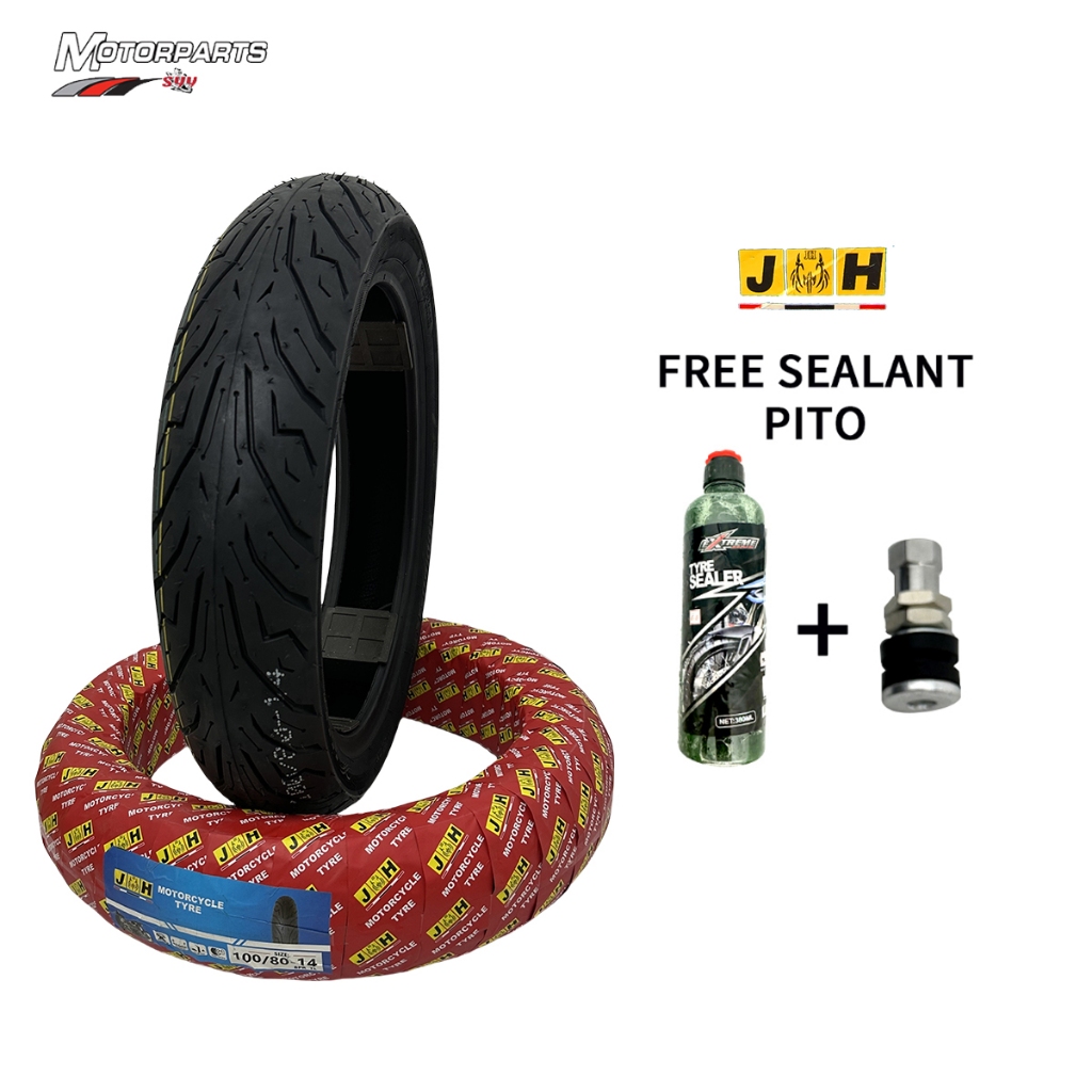 JH Motorcycle Tire Rim Tubeless Gulong 13” 14” with free Pito and ...