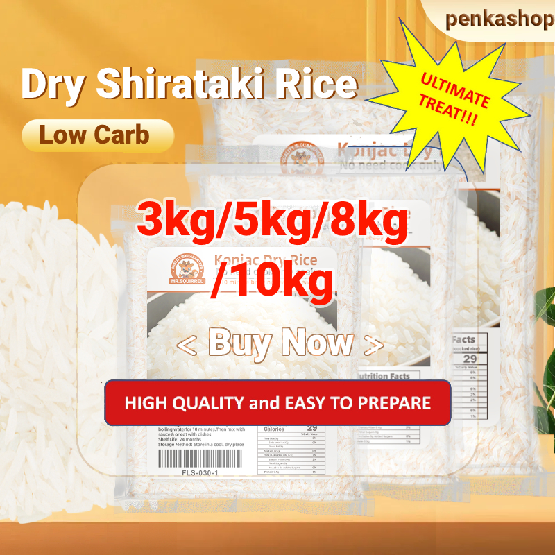 10KG Dry / Dry Shirataki Rice shirataki dried rice low carb japanese ...