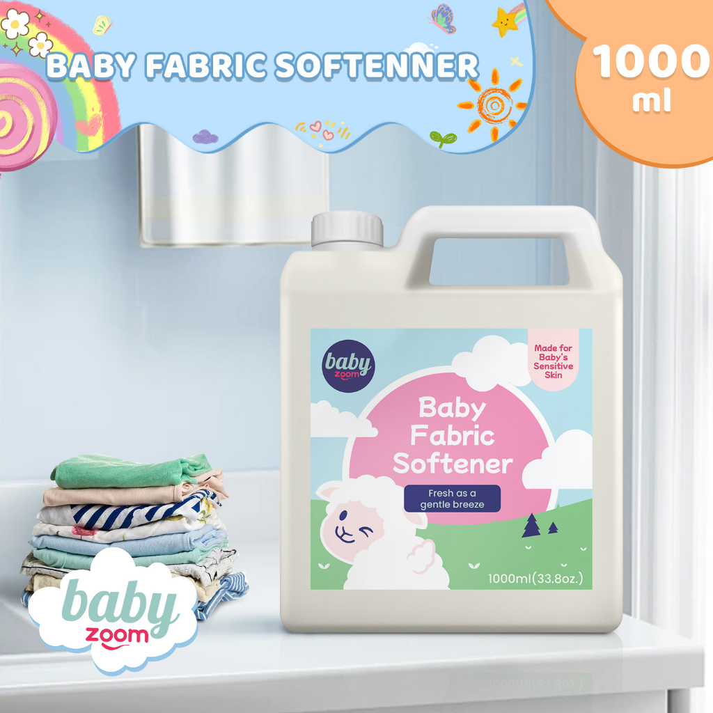 BabyZoom Baby Fabric Softenner 1000ml soft fabric conditioner (1 Liter ...
