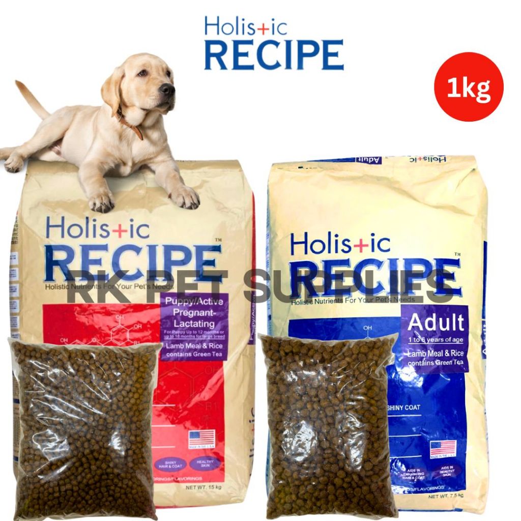 1kg Repacked Adult Puppy All stages Holistic Recipe Dry Dog Food ...