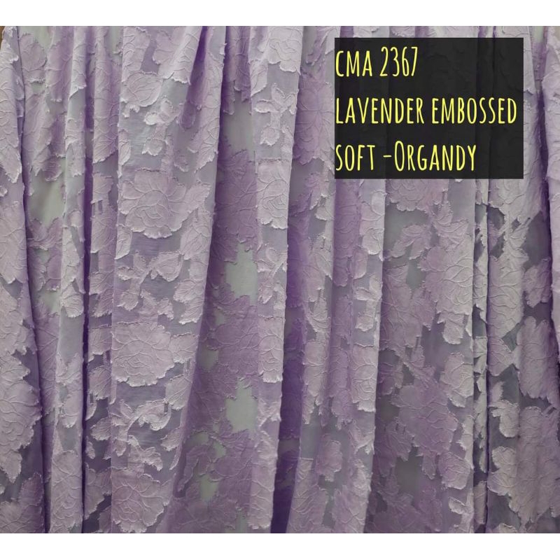 EMBOSSED HEAVY CHIFFON AND ORGANDY FABRICS 60 INCHES WIDTH | Shopee ...